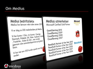 Presentasjon MediusFlow | PPTX