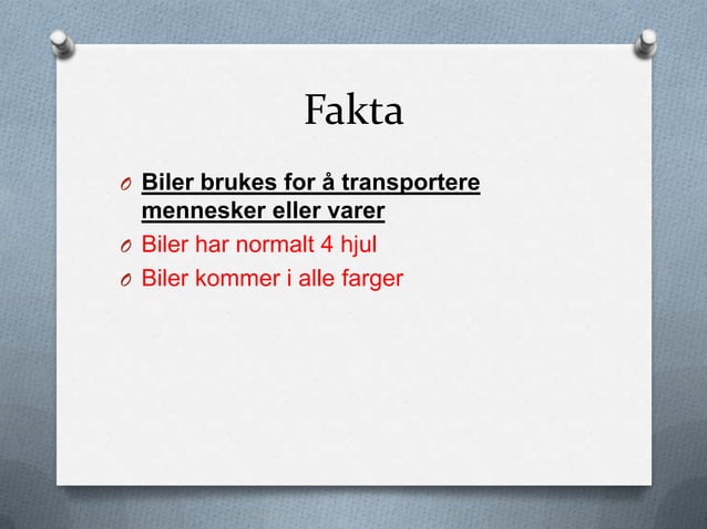 Presentasjon om biler2 | PPTX