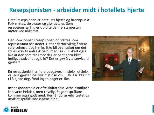 Presentasjon til VG1 Service og samferdsel samt VG2 Reiseliv