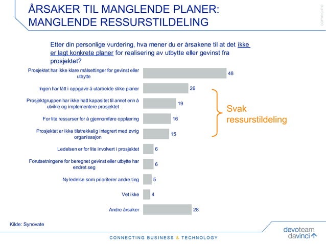 Presentasjon undersøkelse gevinstrealisering_121010 | PPT