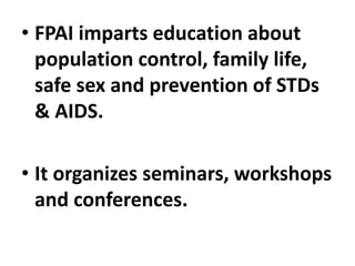 FAMILY PLANNING ASSOCIATION OF INDIA ( FPA) | PDF