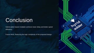 A Novel Design of High Speed Multiplier Using Hybrid Adder Technique - A Seminar Presentation on ...