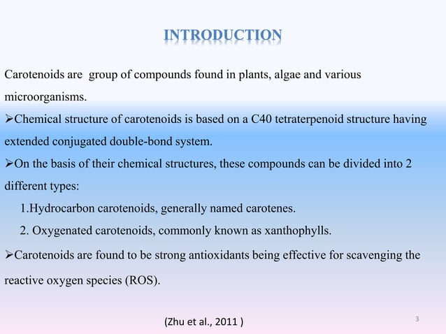 Extraction, identification and antioxidant activities of carotenoids from Ipomoea aquatica Forsk ...