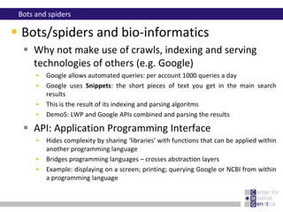 Bots & spiders | PPTX