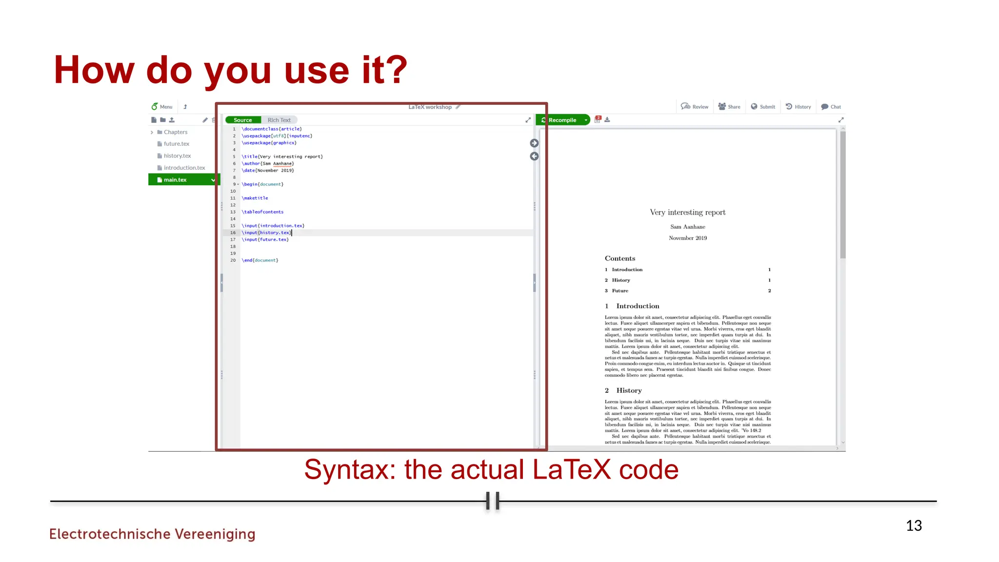 LaTeX as a set of macros built on top of TeX to make | PPTX