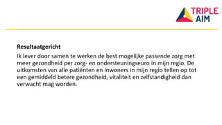 Fundamentals van Triple Aim | PPTX | Health Insurance | Insurance