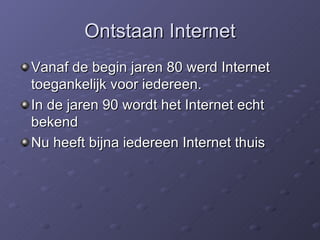 Presentatie Internet | PPT
