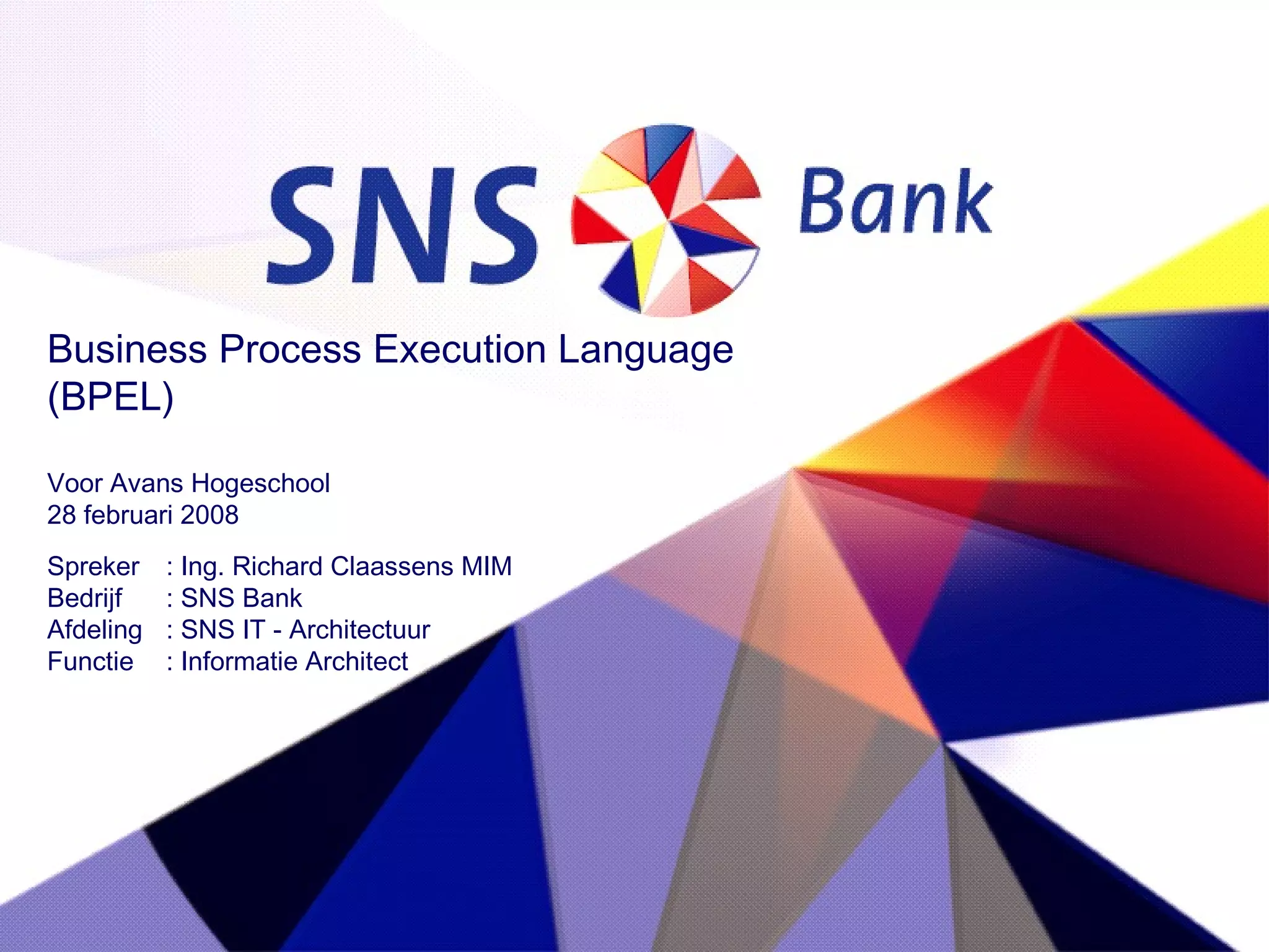 Business Process Execution Language (BPEL) | PPT