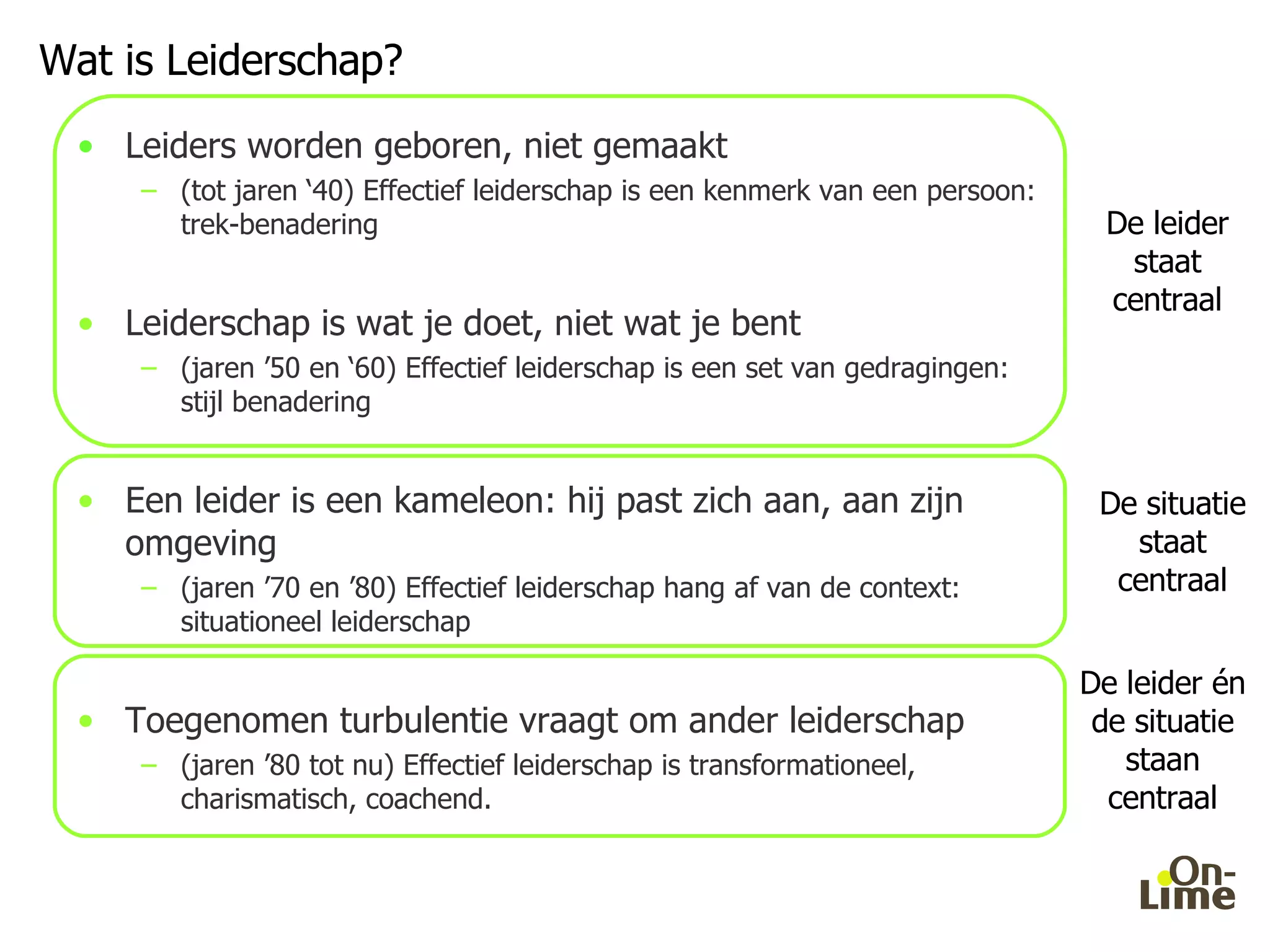 Presentatie Transformationeel Leiderschap | PPT