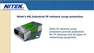 Nitek security & IT transmission solutions - company introduction | PPTX
