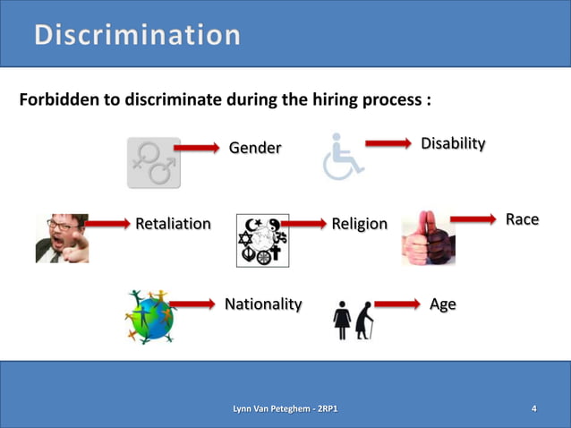 Employment law - discrimination | PPTX | Debated Sensitive Social ...