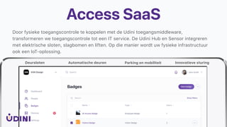 Udini - Contactloze toegang | PDF