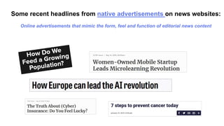 Message sidedness and advertiser credibility - native advertising | PPT