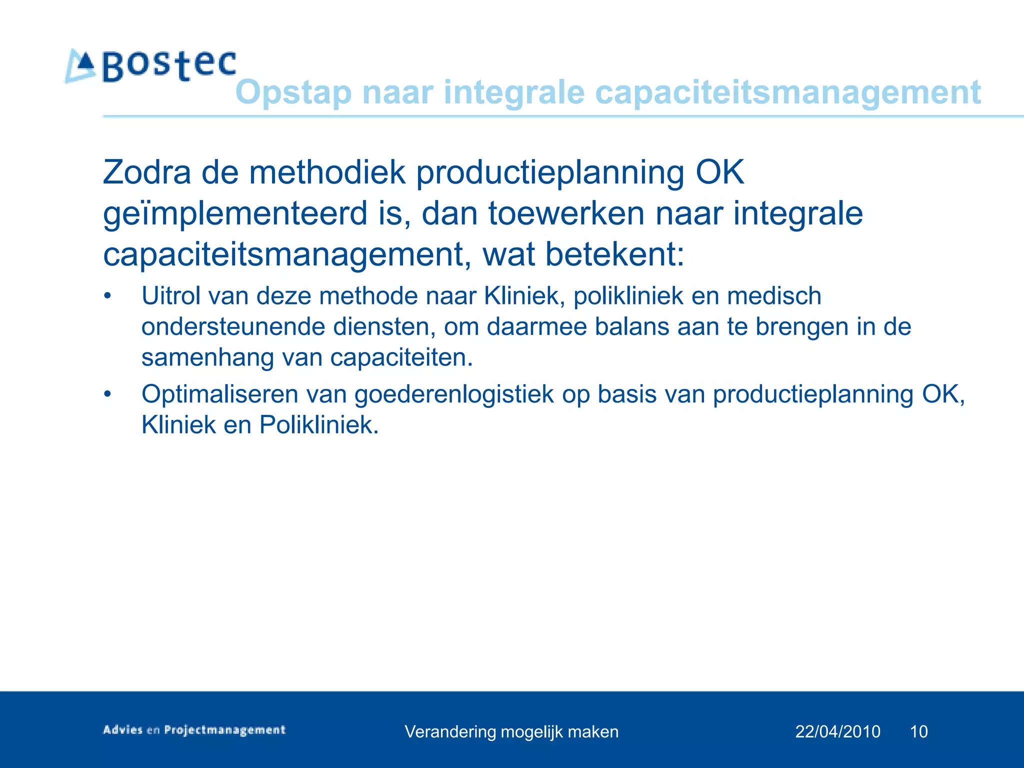 Aanpak Bostec OKplanning | PPT