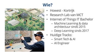 Hoe een efficiënte Machine of Deep Learning backend ontwikkelen? | PPT