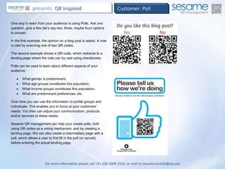 Presentatie Application Of Qr Codes | PPTX
