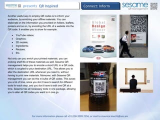 Presentatie Application Of Qr Codes | PPTX