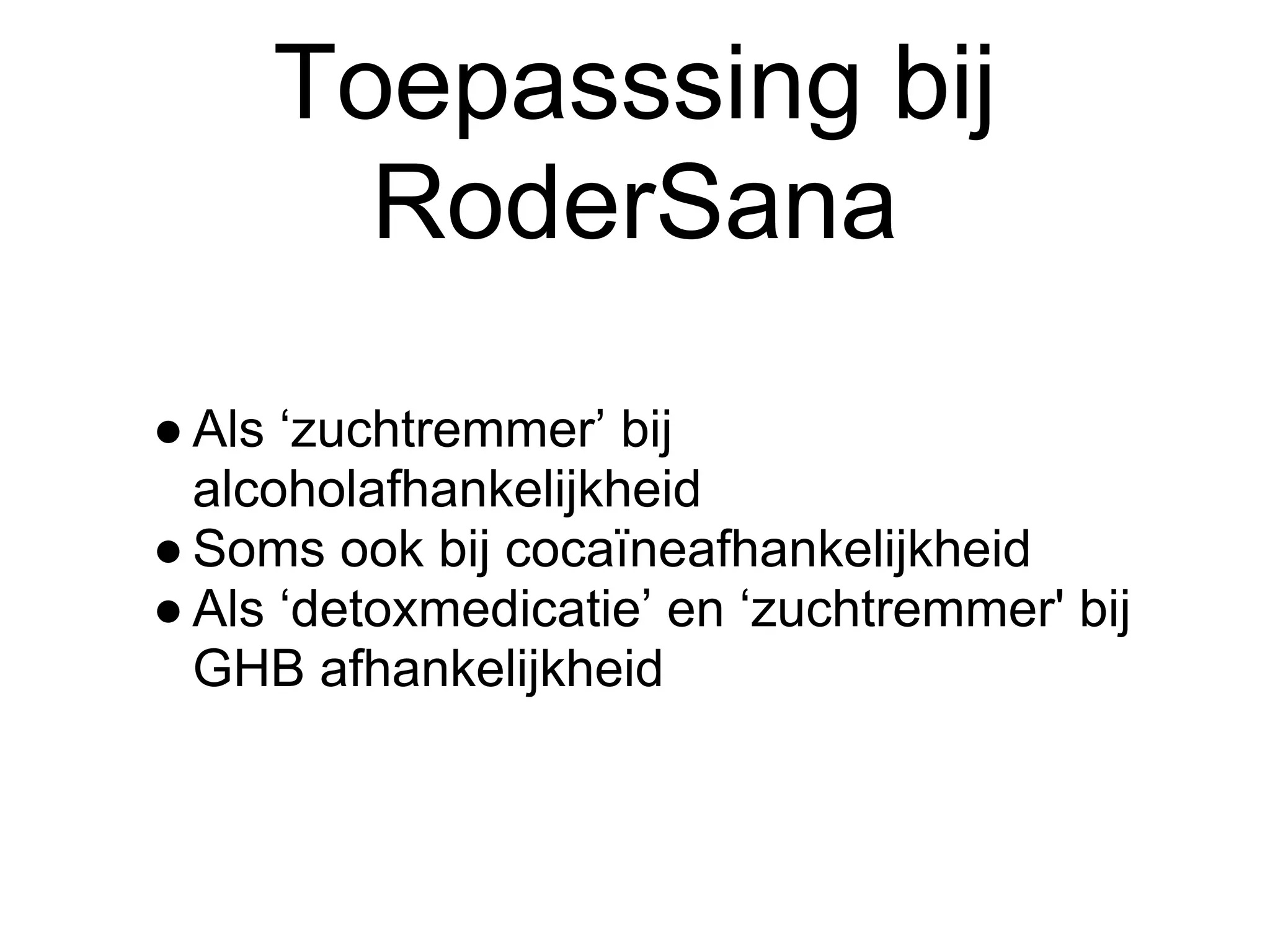 Presentatie baclofen trimbos | PDF