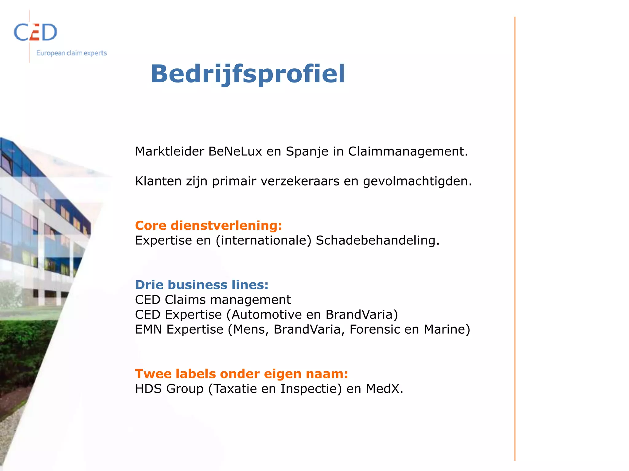 Presentatie CED Nederland | PPT