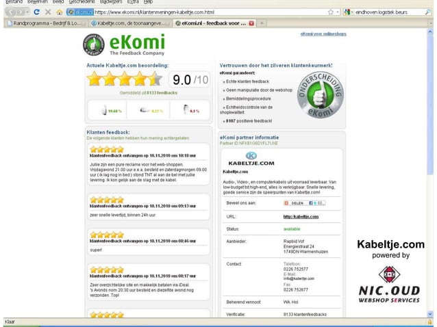 Inrichting e-fulfilment processen voor logistieke dienstverlening | PPT