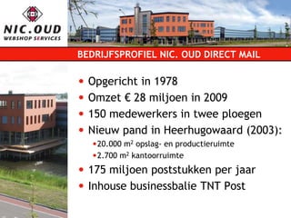 Inrichting e-fulfilment processen voor logistieke dienstverlening | PPT