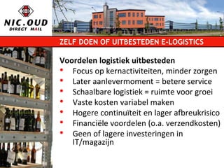 Inrichting e-fulfilment processen voor logistieke dienstverlening | PPT