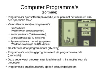 Presentatie over computers voor beginners | PDF