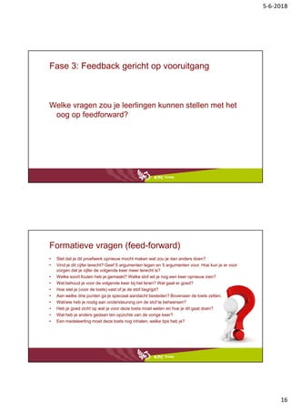 Workshop Formatief Evalueren (en Differentiatie) | PDF | Educational ...
