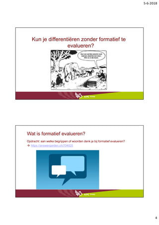 Workshop Formatief Evalueren (en Differentiatie) | PDF | Educational ...