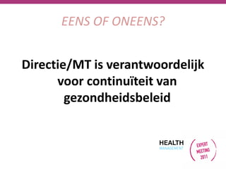 Workshop Continuiteit | PPT