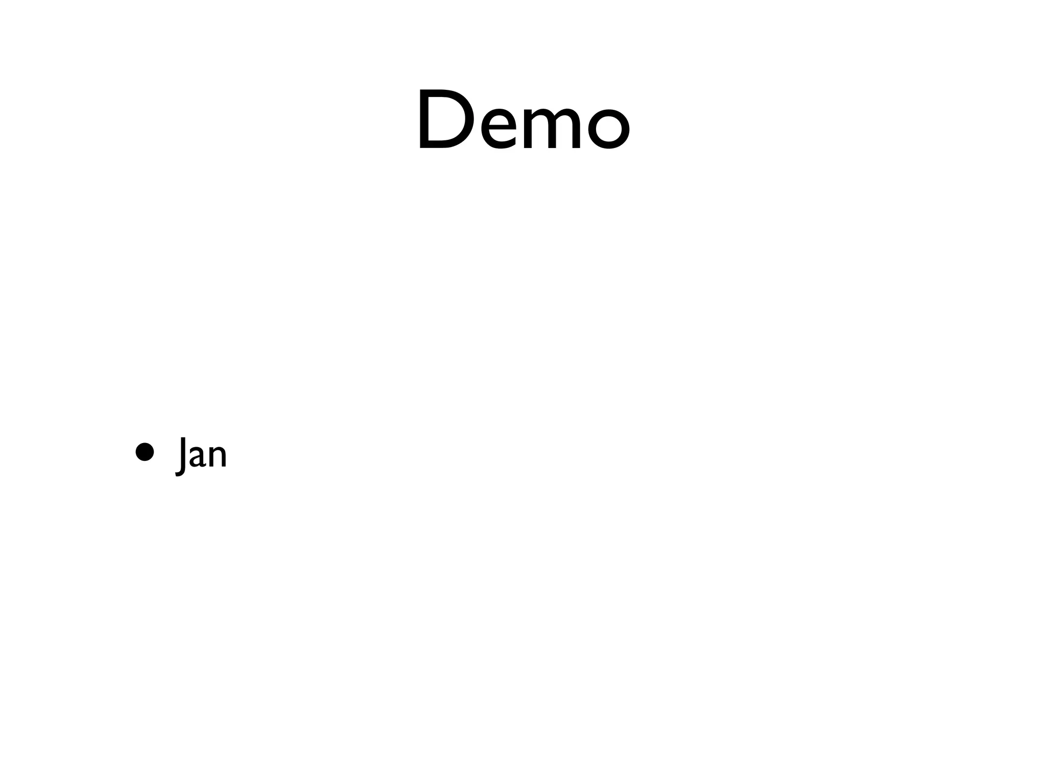 Presentatie + demo capita selecta | KEY