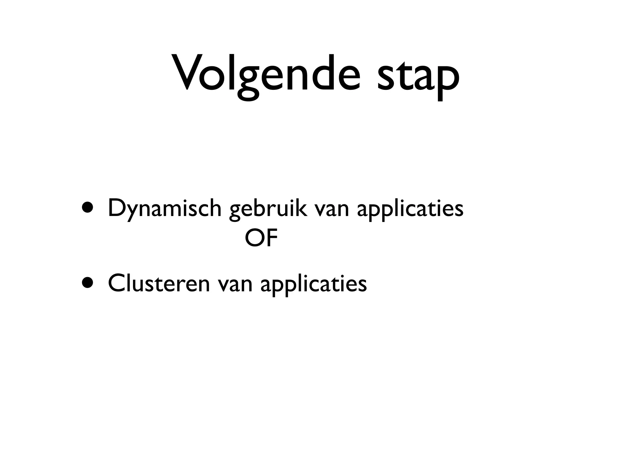 Presentatie + demo capita selecta | KEY