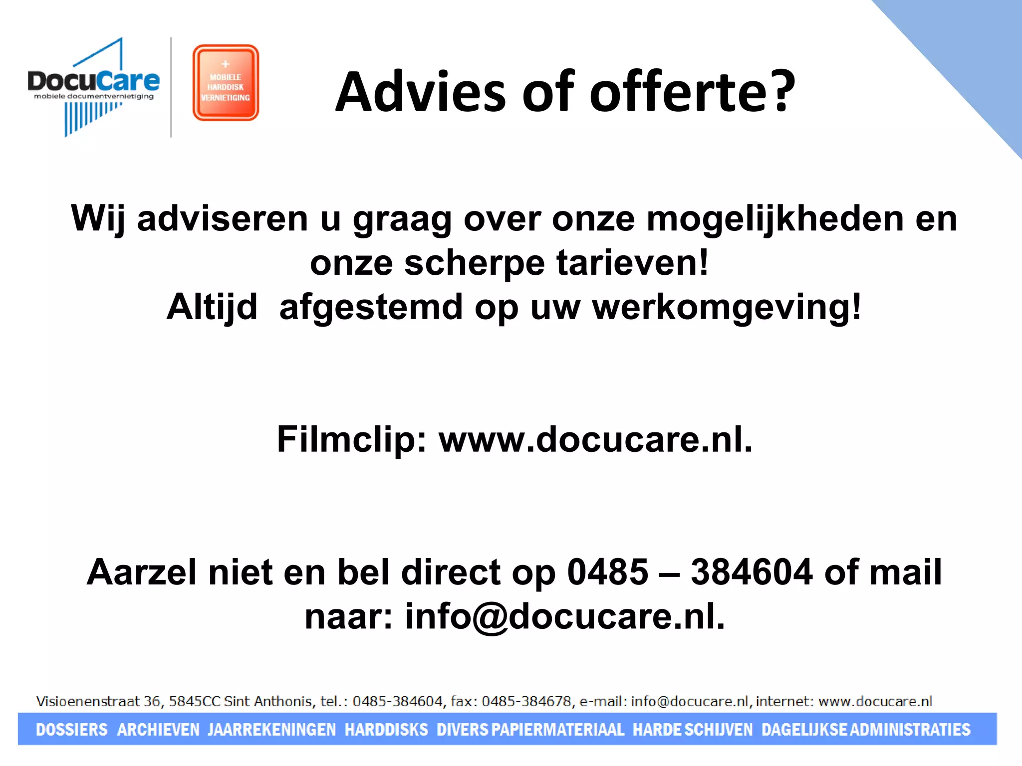 Presentatie DocuCare | PPT