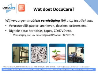 Presentatie DocuCare | PPT