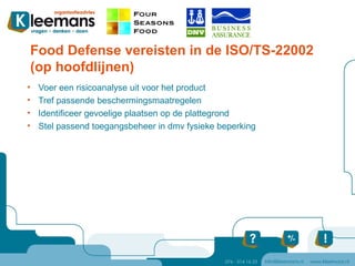 Presentatie food defense workshop Kleemans-DNV 31-10-2013 | PPT