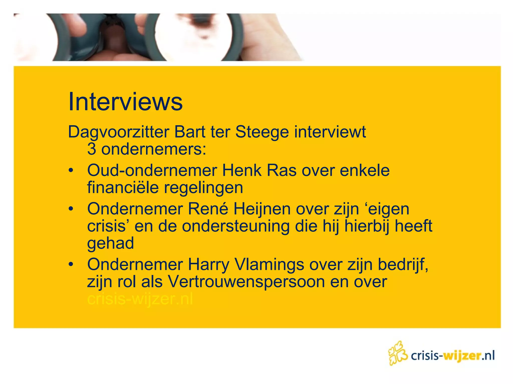 Crisis-wijzerbijeenkomst gemeente Steenbergen | PPT
