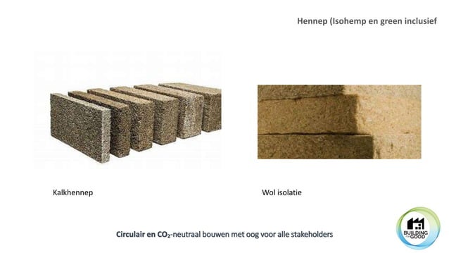 Stg Building for Good, Bouwen met biobased bouwmaterialen | PPT