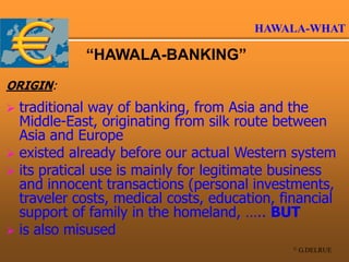 Presentatie hawala banking english version | PDF
