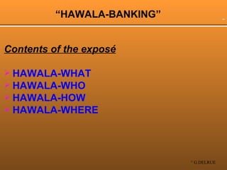Presentatie hawala banking english version | PPT
