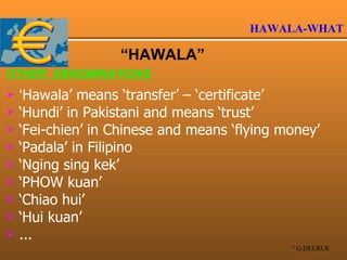 Presentatie hawala banking english version | PPT