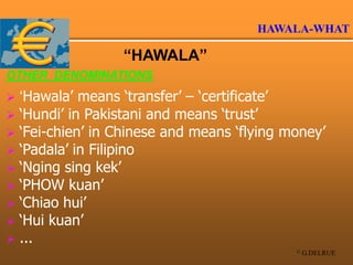 Presentatie hawala banking english version | PDF