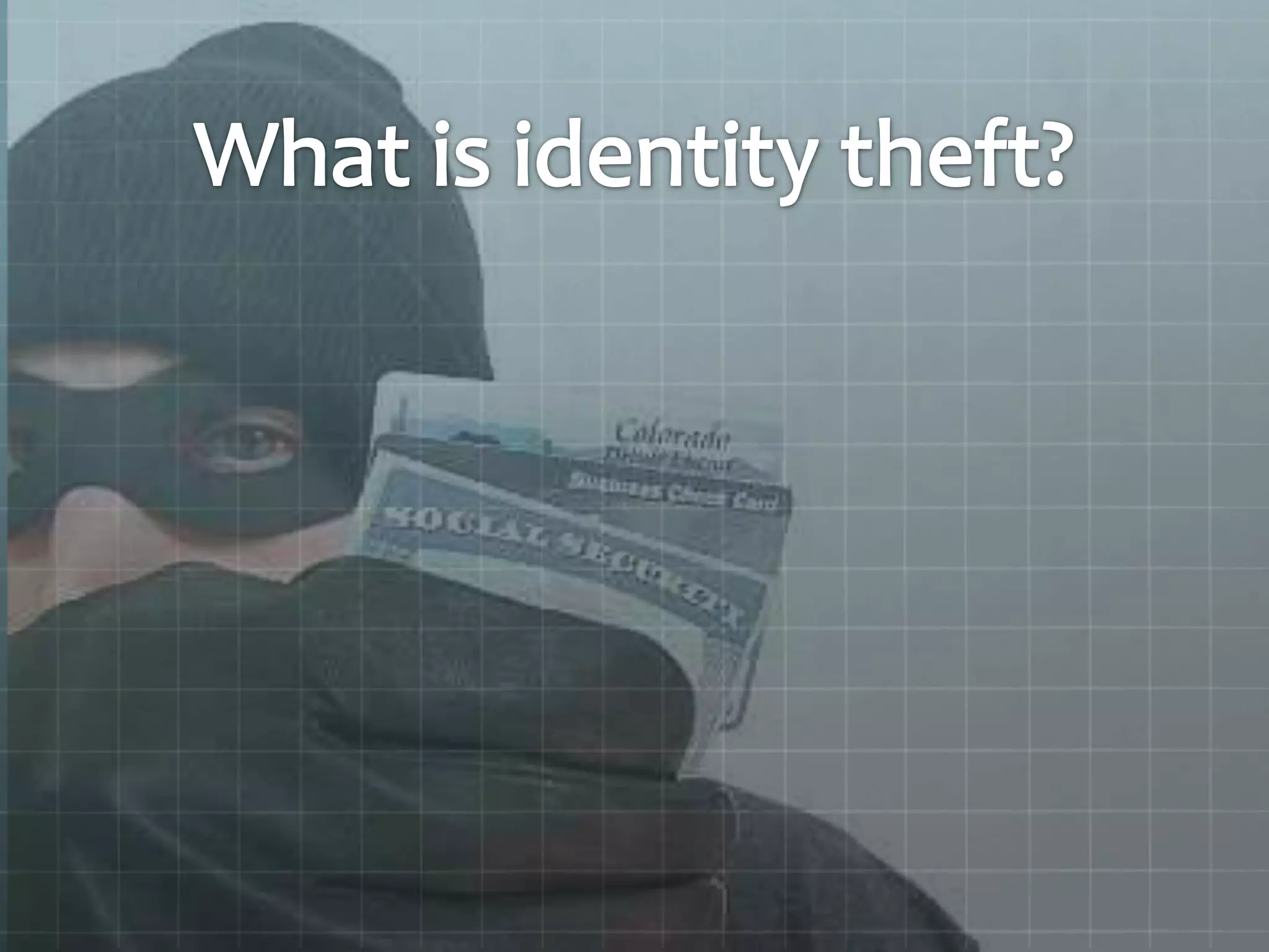 Identity Theft | PPTX