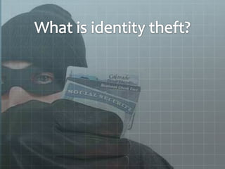 Identity Theft | PPTX