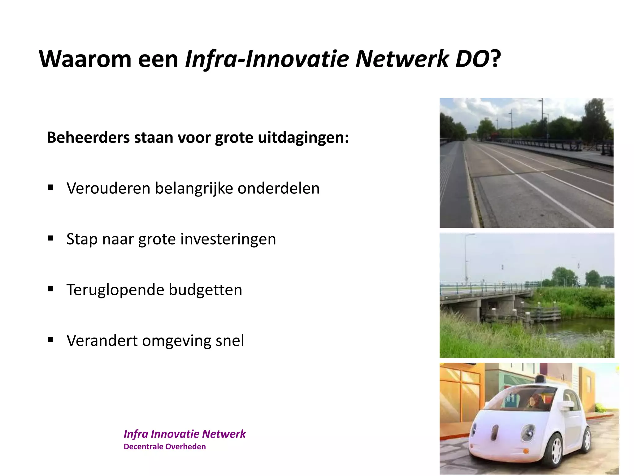 Wat is het Infra-innovatie Netwerk? | PDF
