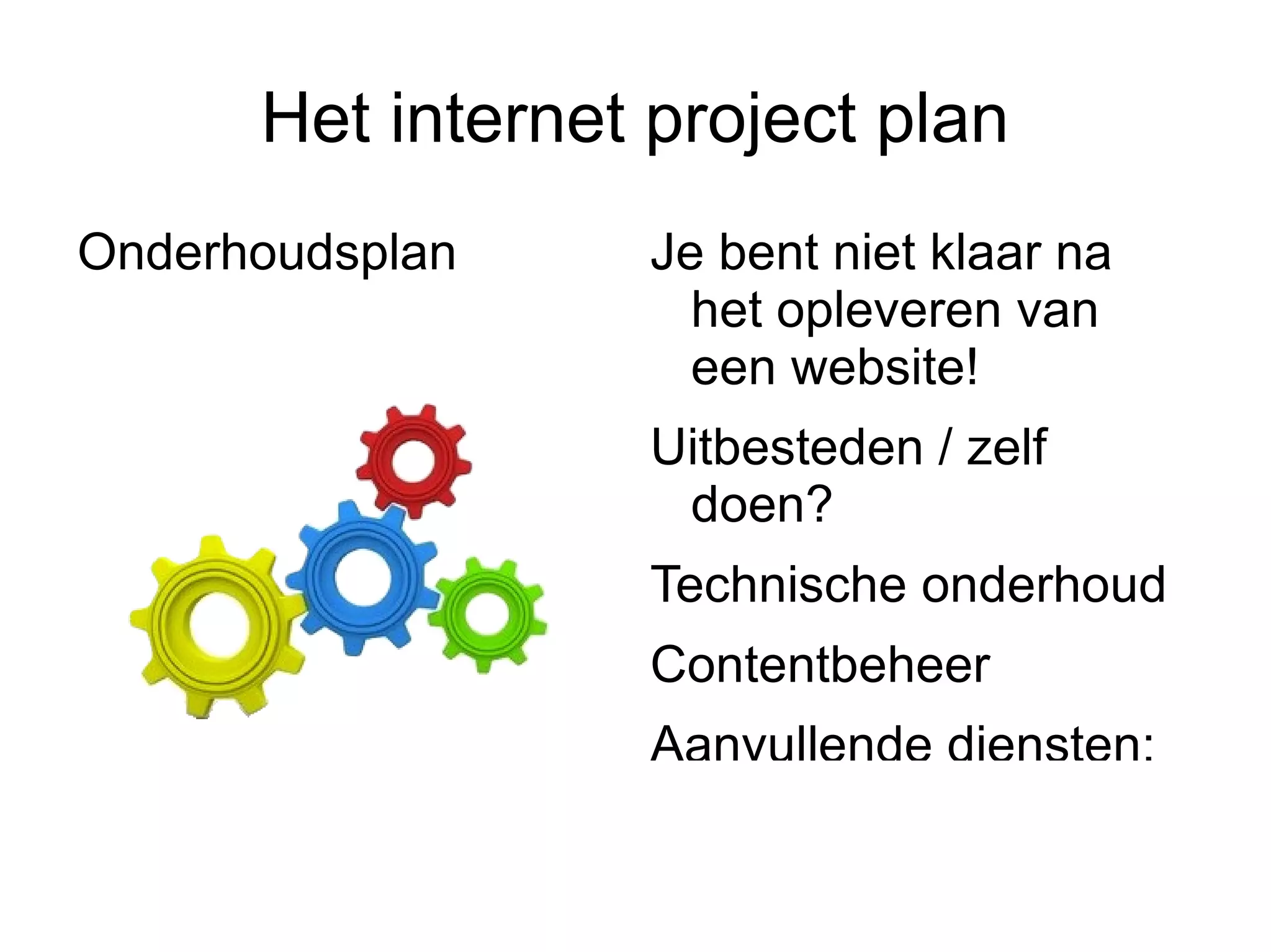 Het internet project plan | PPT