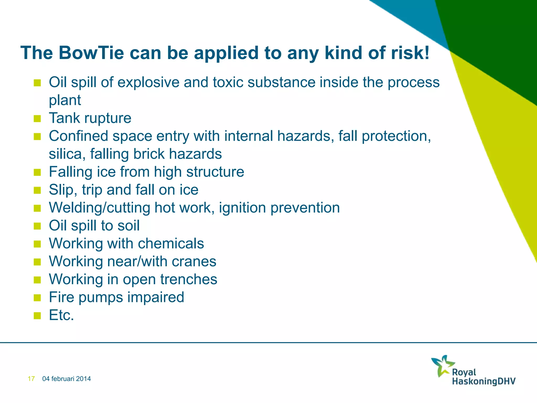 Bow Tie methodology for Operational Safety & Risk Management | PPTX