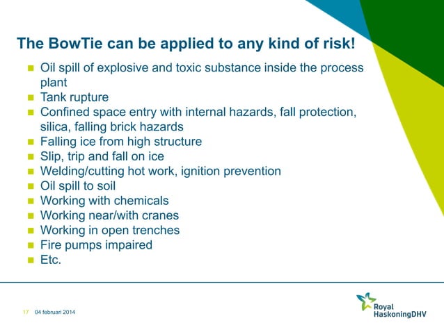Bow Tie methodology for Operational Safety & Risk Management | PPTX ...