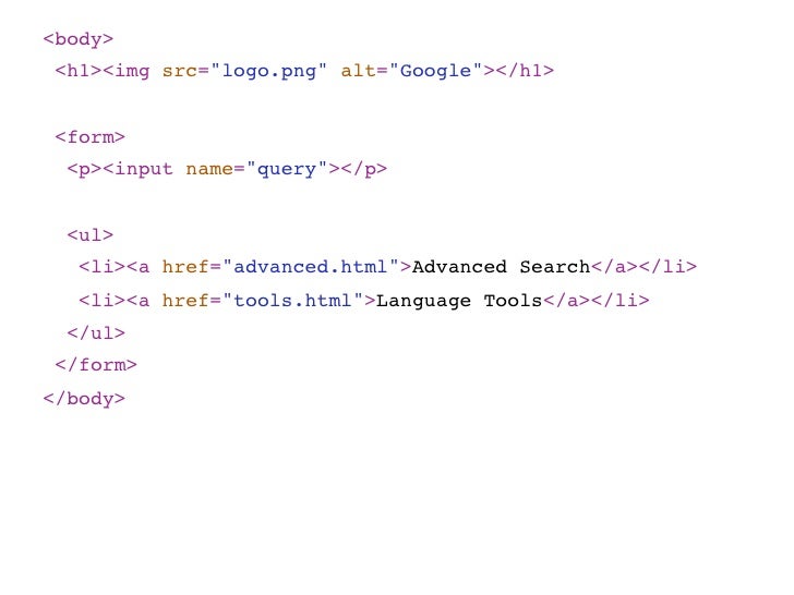 HTML presentation for beginners