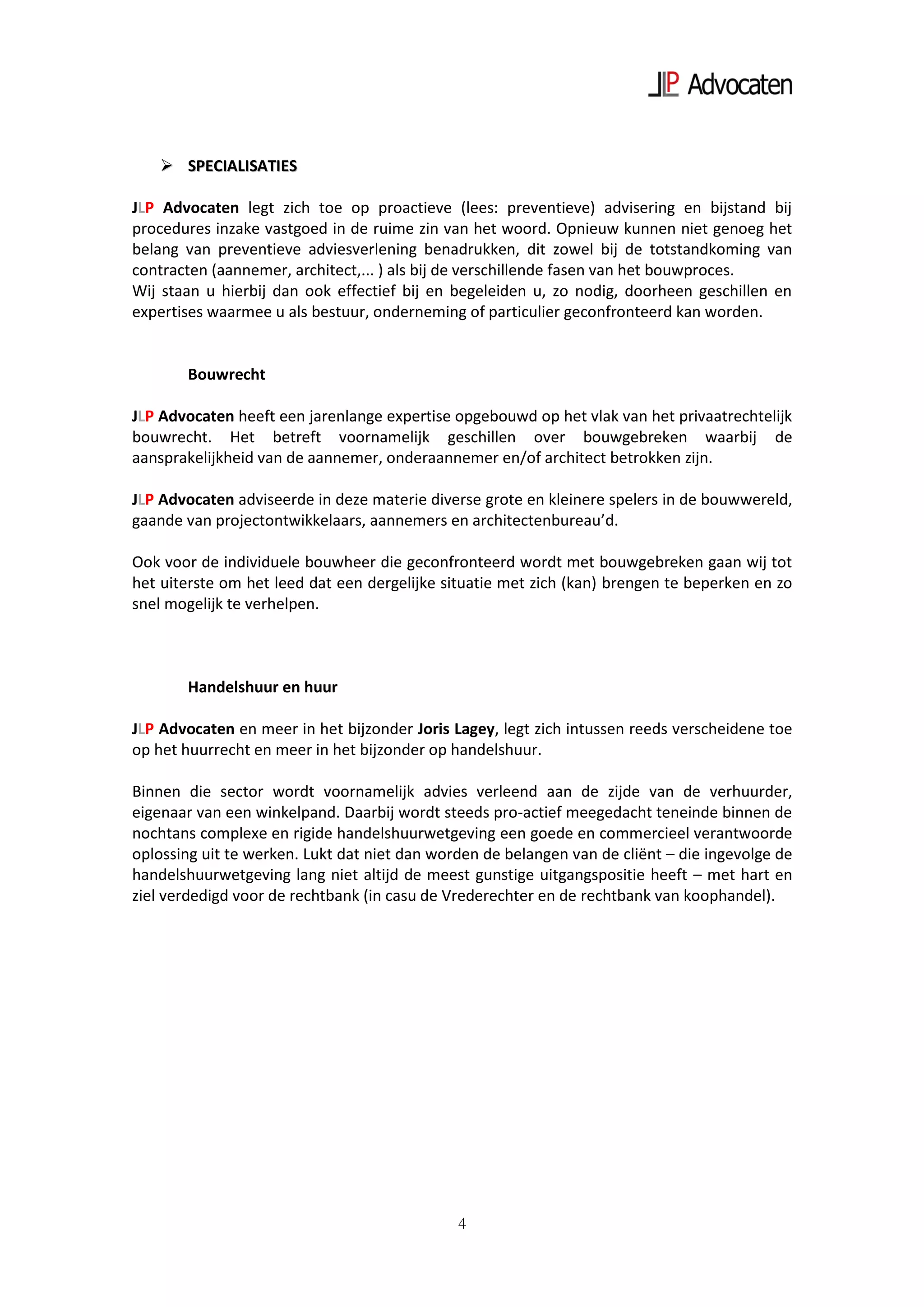 Presentatie jlp advocaten | PDF