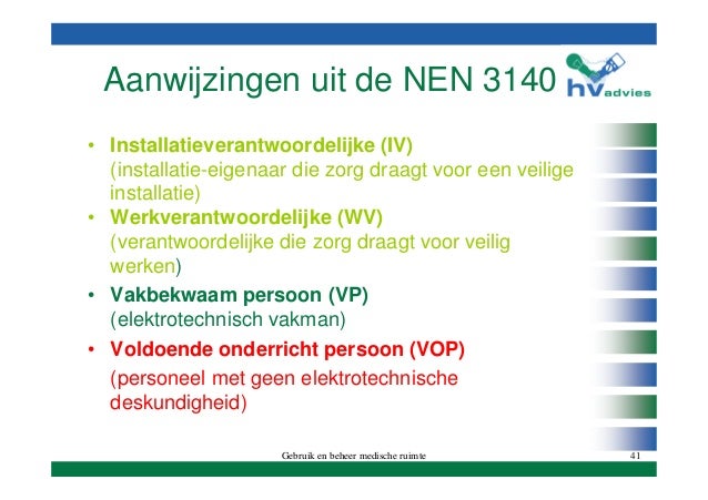 Presentatie kb nen 3140 H de Veer